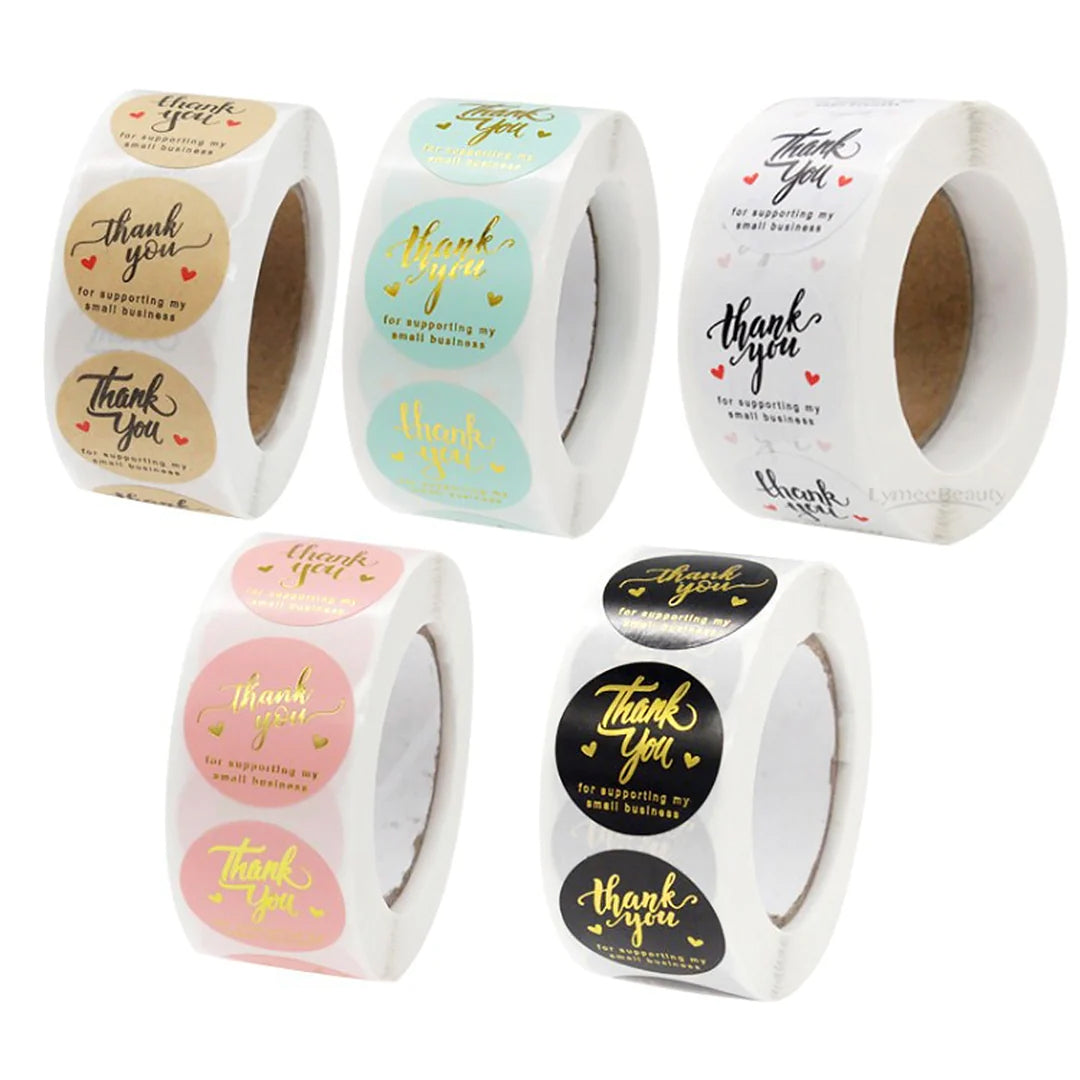Thank You Stickers Rolls (500PCS) – LymeeBeauty